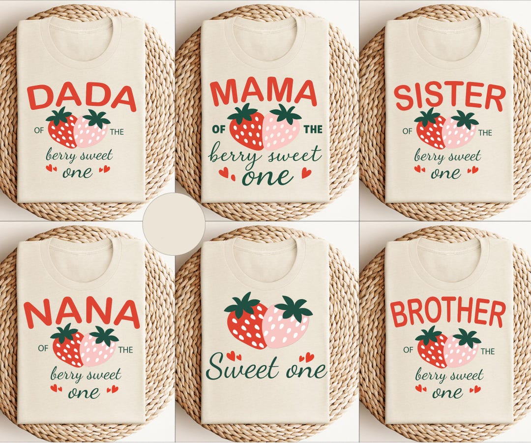 Berry First Family Birthday Shirt, Sweet One Family Shirts, Strawberry ...