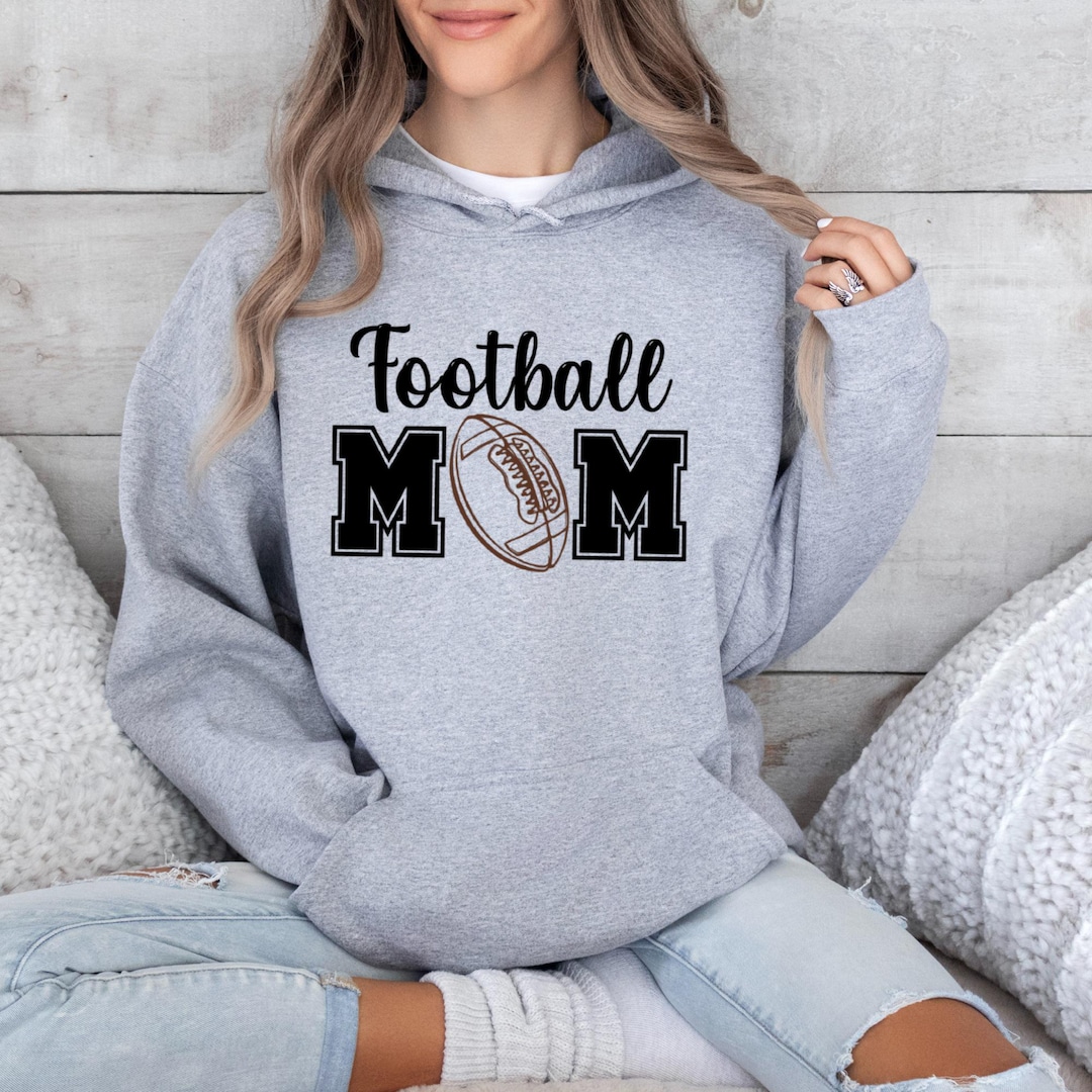 Football Mom Hoodie, Cute Football Mom Hoodie, Game Day Mom Hoodie ...