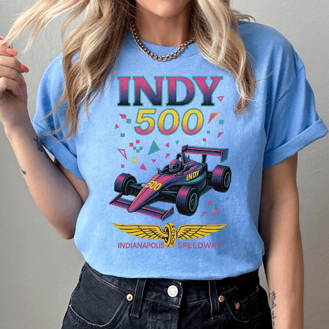 Vintage Indy 500 Racing T-shirt, Retro Race Car Graphic Tee, 90s ...