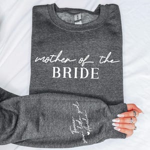 Mother of the Bride Gift From Daughter Sweatshirt, Custom Mother of the ...