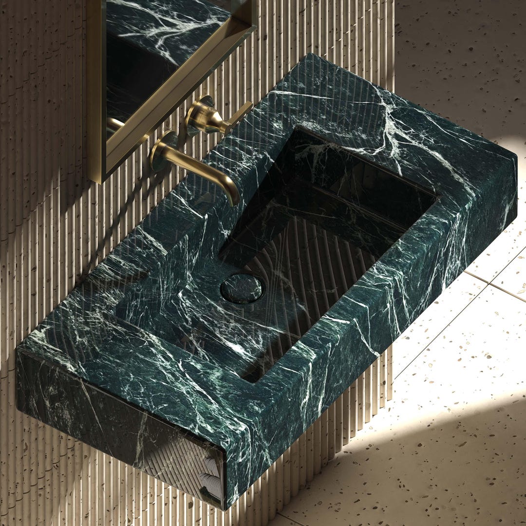Wall Hung Marble Basin - Etsy UK