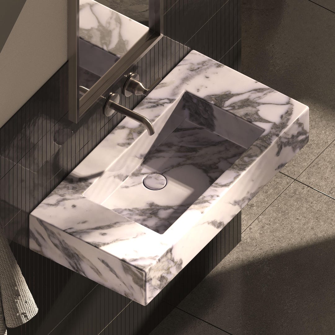 Wall Hung Marble Basin - Etsy