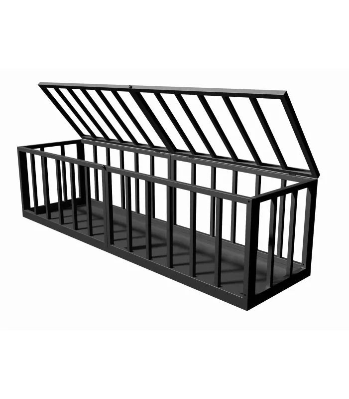 BDSM Cage Lying Down Made of Steel Profiles - Bondage Cage and ...