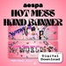 Aespa HOT MESS Hand Banner for Concerts and Room Decoration Y2K ...