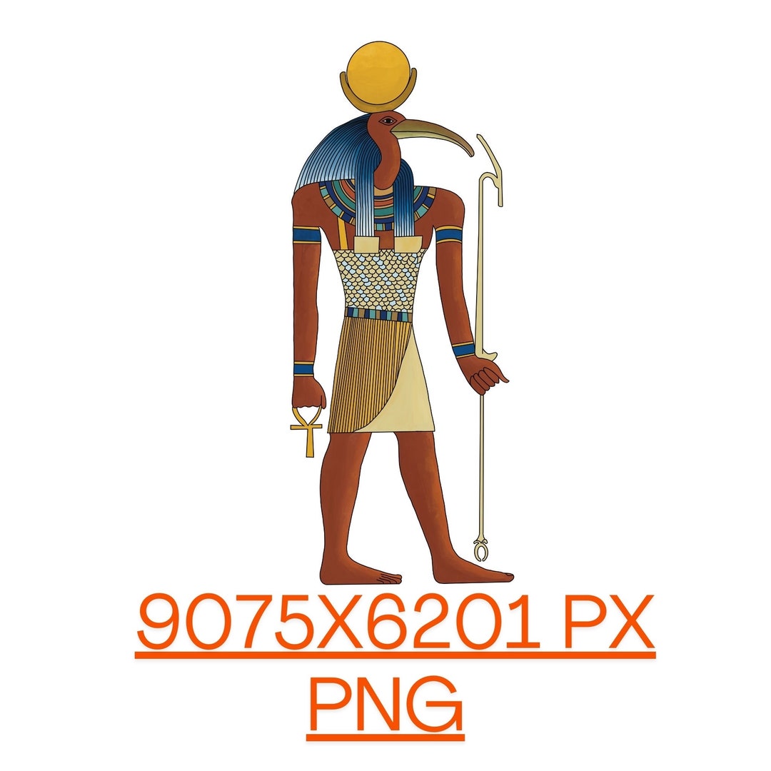 Ancient Egyptian God Thoth Design Printable PNG - Wisdom and Knowledge, Tranparent Background - Etsy