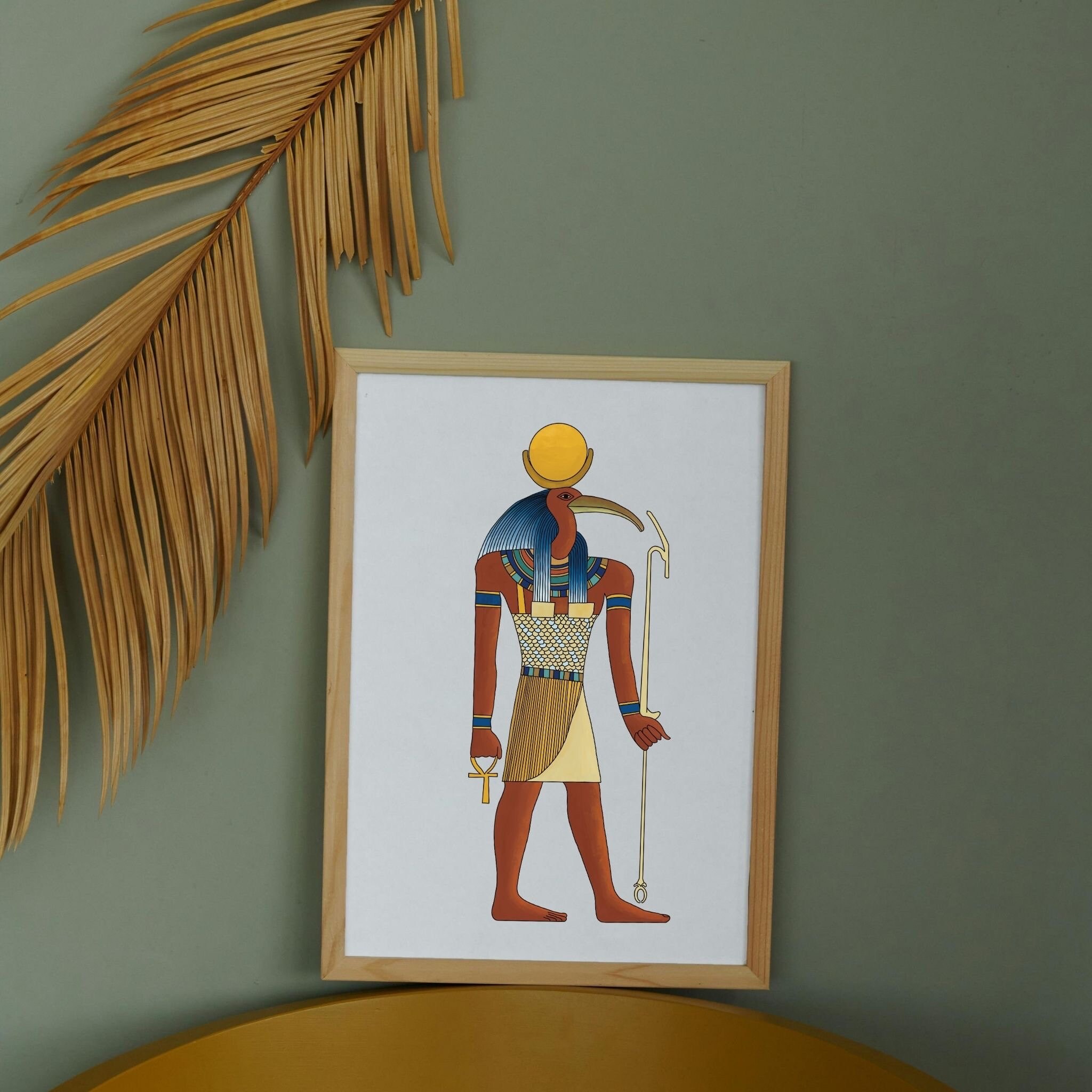 Ancient Egyptian God Thoth Design Printable PNG - Wisdom and Knowledge ...