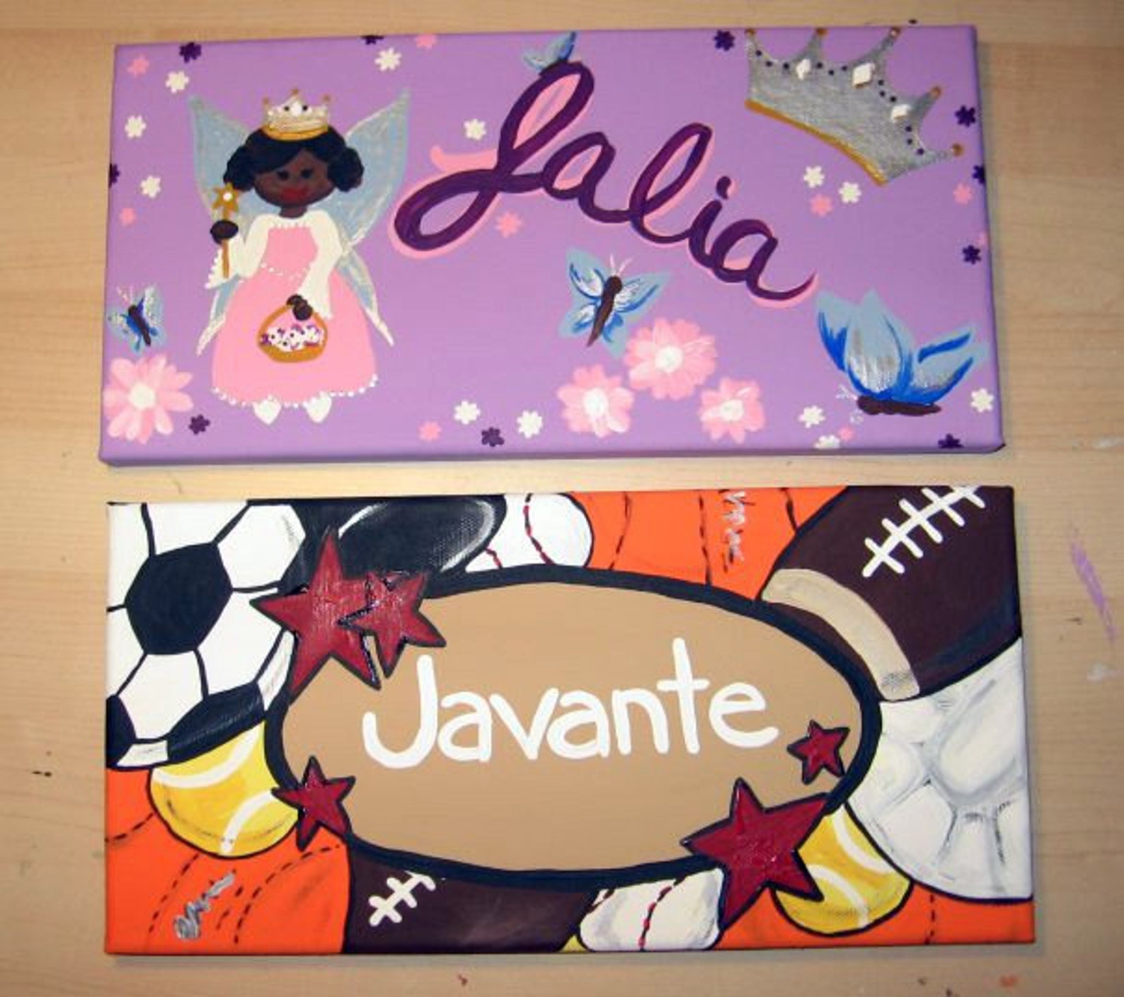 Custom Name Painting Personalized Acrylic Painted Name Sign - Etsy