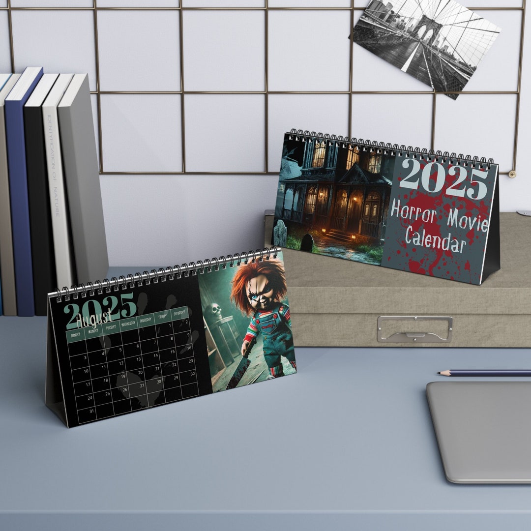 Horror Movie Desktop Calendar, Custom Style Calendar for Horror Movie ...