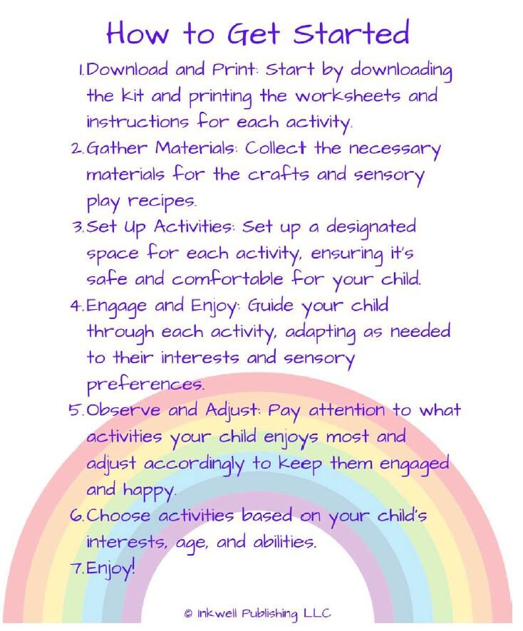 Autism Activity Kit, Sensory Activities, Special Needs Resources ...