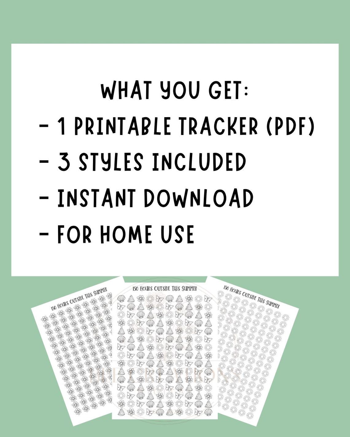 150 Hours Outside Summer Tracker | Printable Coloring Sheet for Kids ...