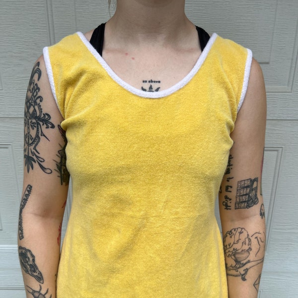 Terry Cloth Tank Top - Etsy