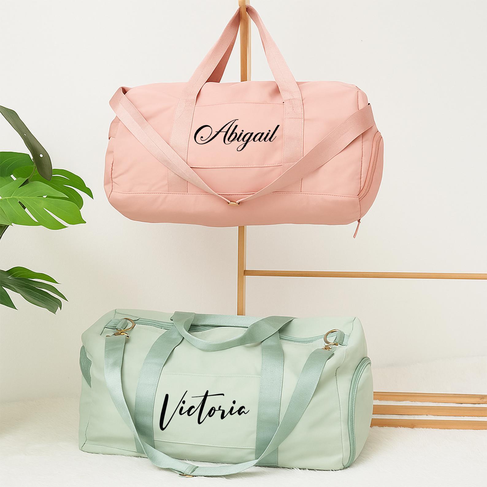 Custom Name Duffel Bag, Custom Weekender Bag, Travel Hospital Bags ...