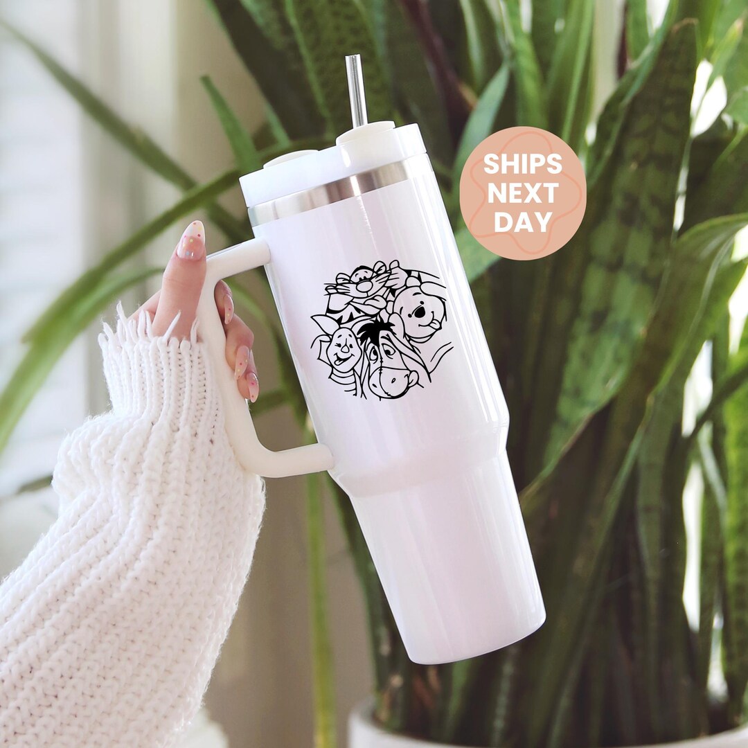 Custom Winnie the Pooh 20oz Tumbler: Cartoon Lover Gift - Etsy
