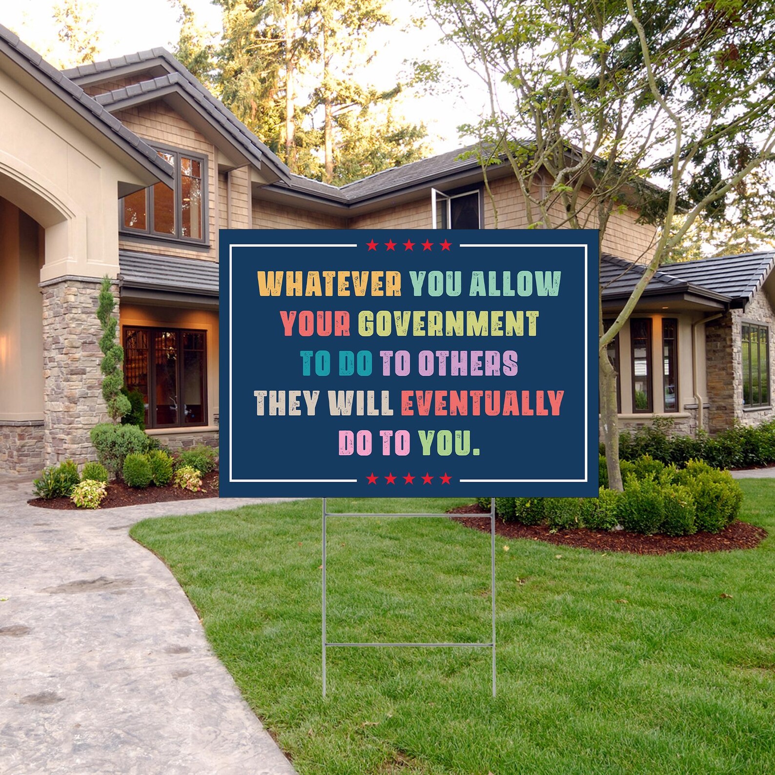 Abolish ICE Yard Sign, Keep the Immigrants, Deport the Racists Lawn ...