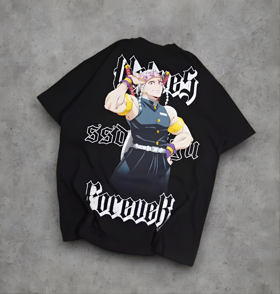 Tengen Demon Slayer Graphic T | Gym Anime Heavy Weight Shirt | PREMIUM ...