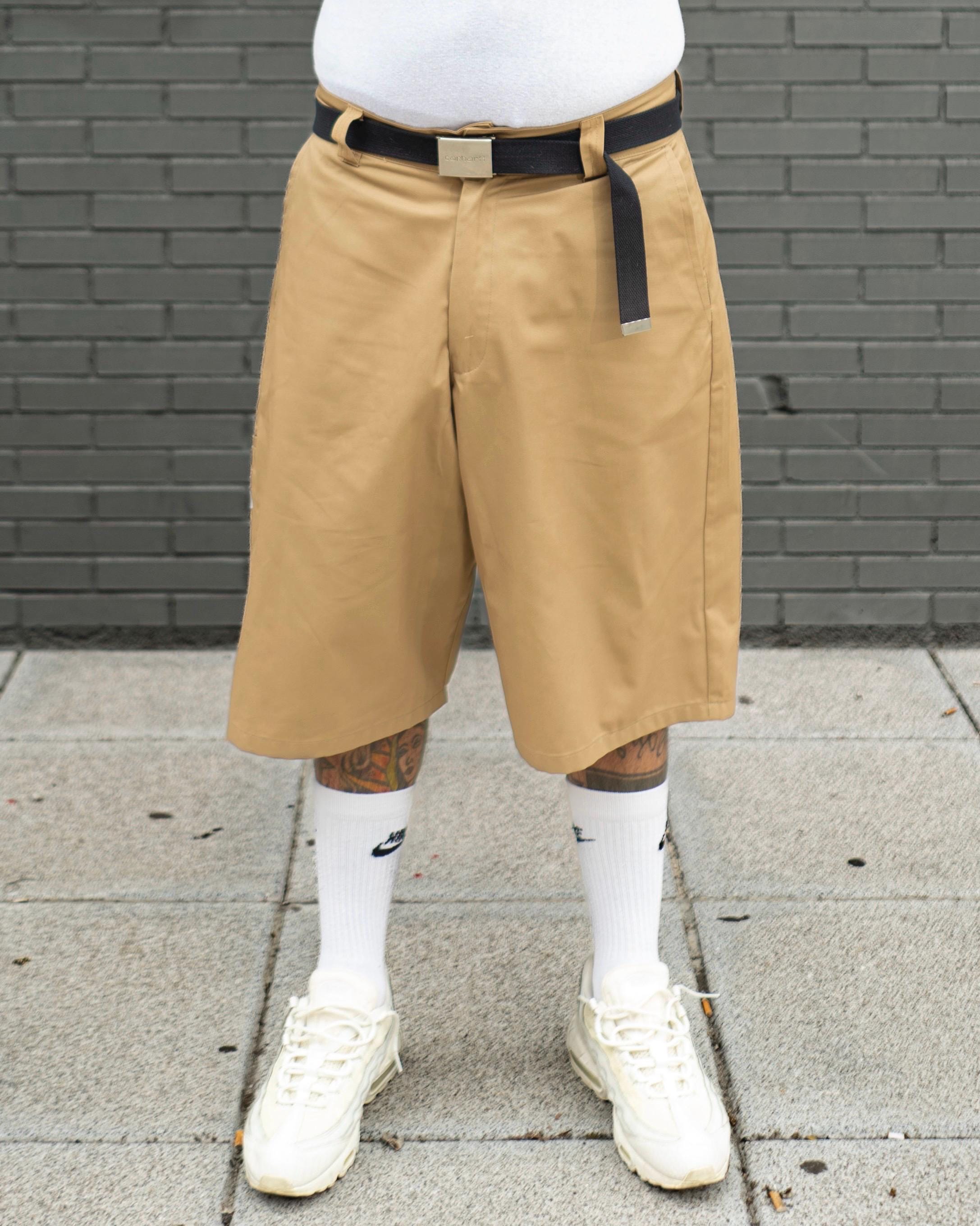 Cholo Style Shorts Mexican Style White Boxing Shorts Medium