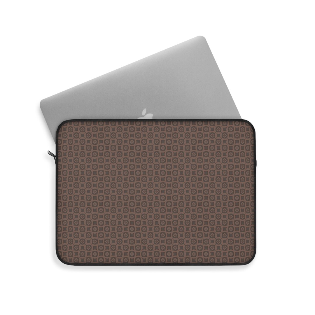 Brown Patterned Laptop Sleeve: Stylish Notebook Cover (12/13/15 Inches ...