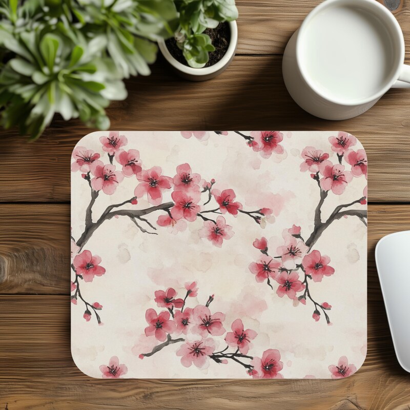 Cherry Blossom Mouse Pads - Etsy