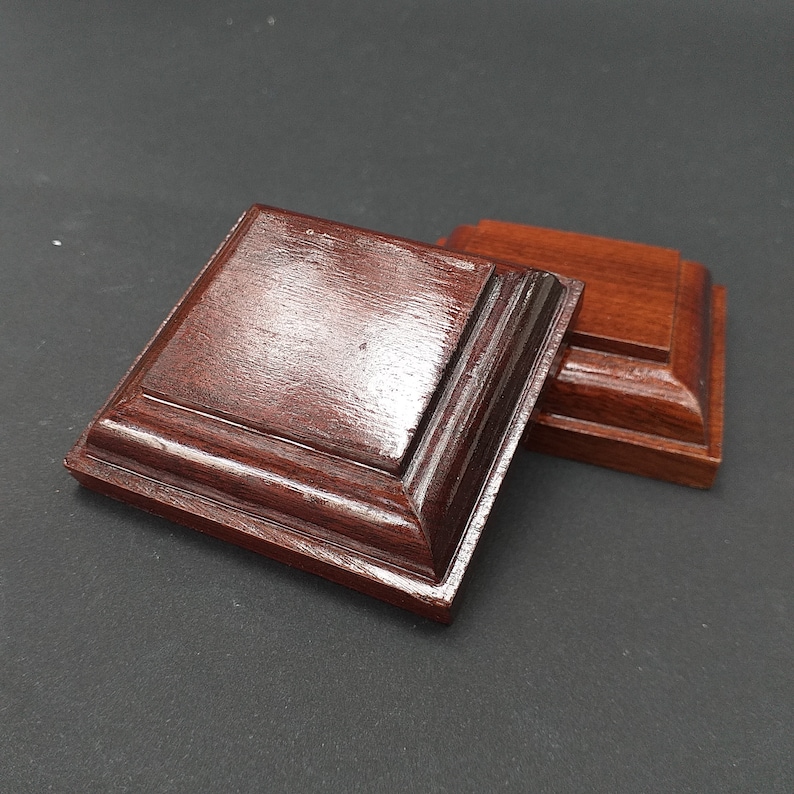 Brazilian Solid Hard Wood Display Base, 1- 3 Pcs. Factory Direct ...