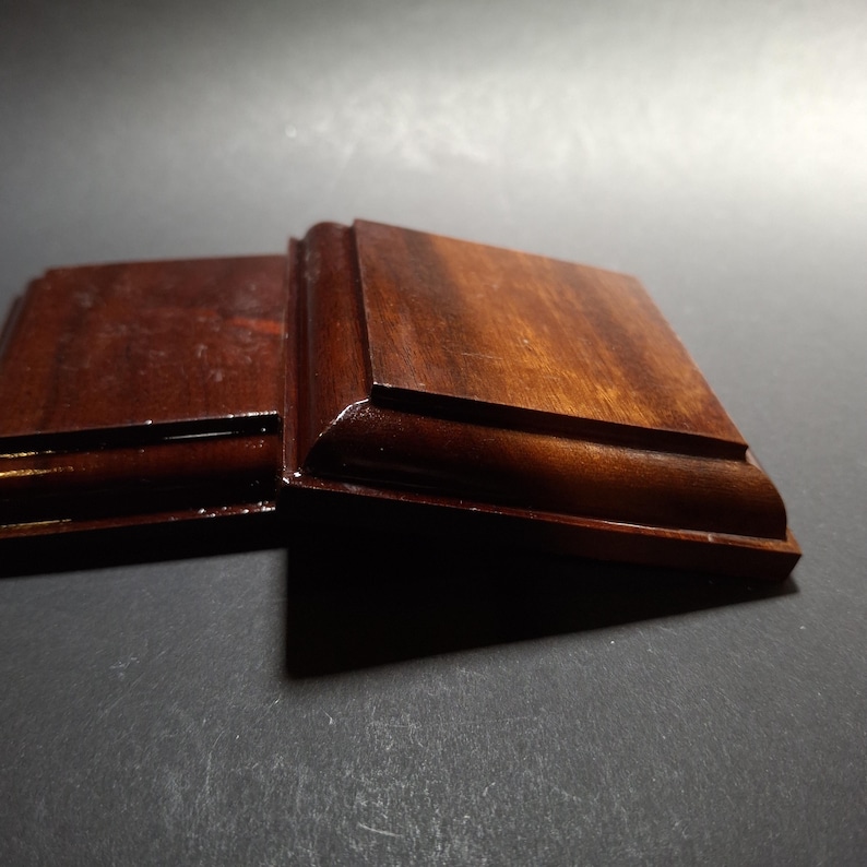 Brazilian Solid Hard Wood Display Base 2 3/4", Factory Direct Wholesale ...