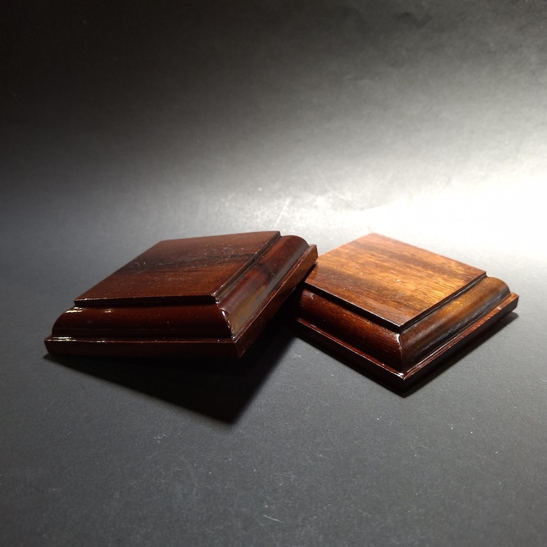 Brazilian Solid Hard Wood Display Base 2 3/4", Factory Direct Wholesale ...