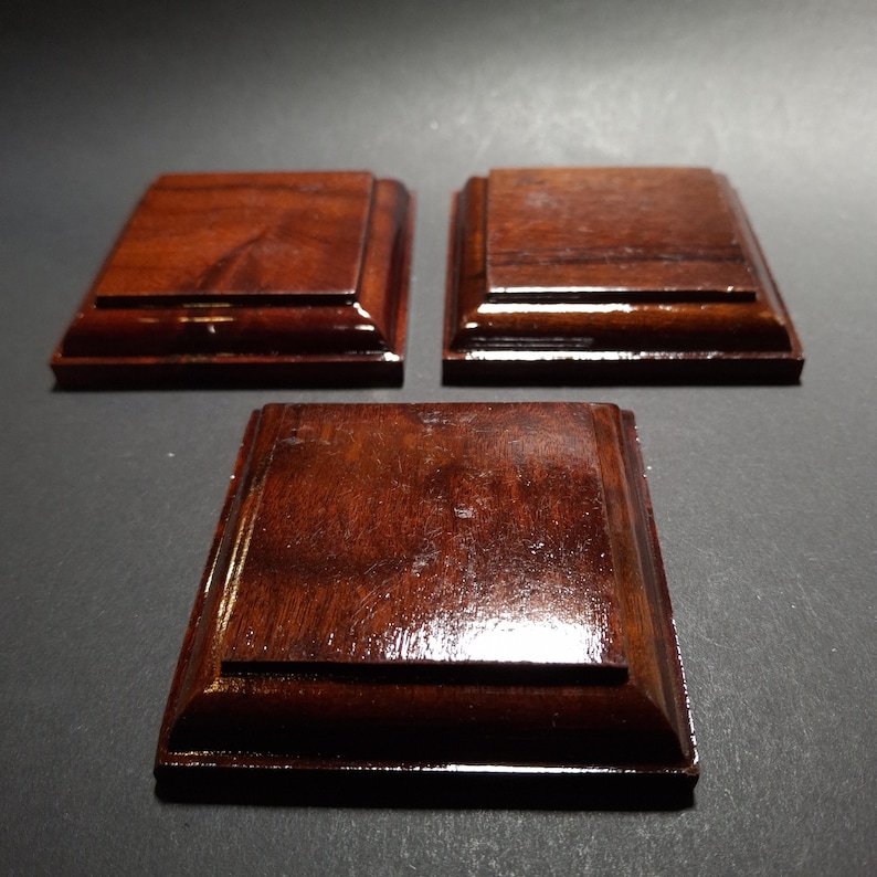 Brazilian Solid Hard Wood Display Base 2 3/4", Factory Direct Wholesale ...