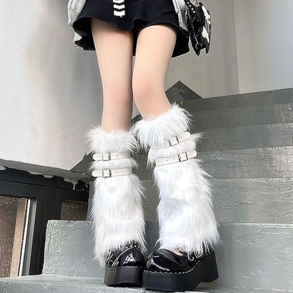 Y2k Furry Boots - Etsy