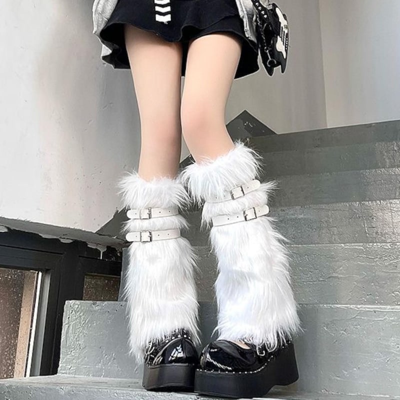 Y2k Furry Boots - Etsy
