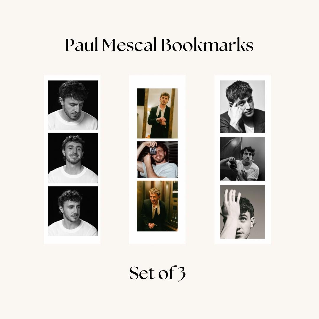 Paul Mescal Bookmarks Set – Movie Fan Gift (digital Download) - Etsy