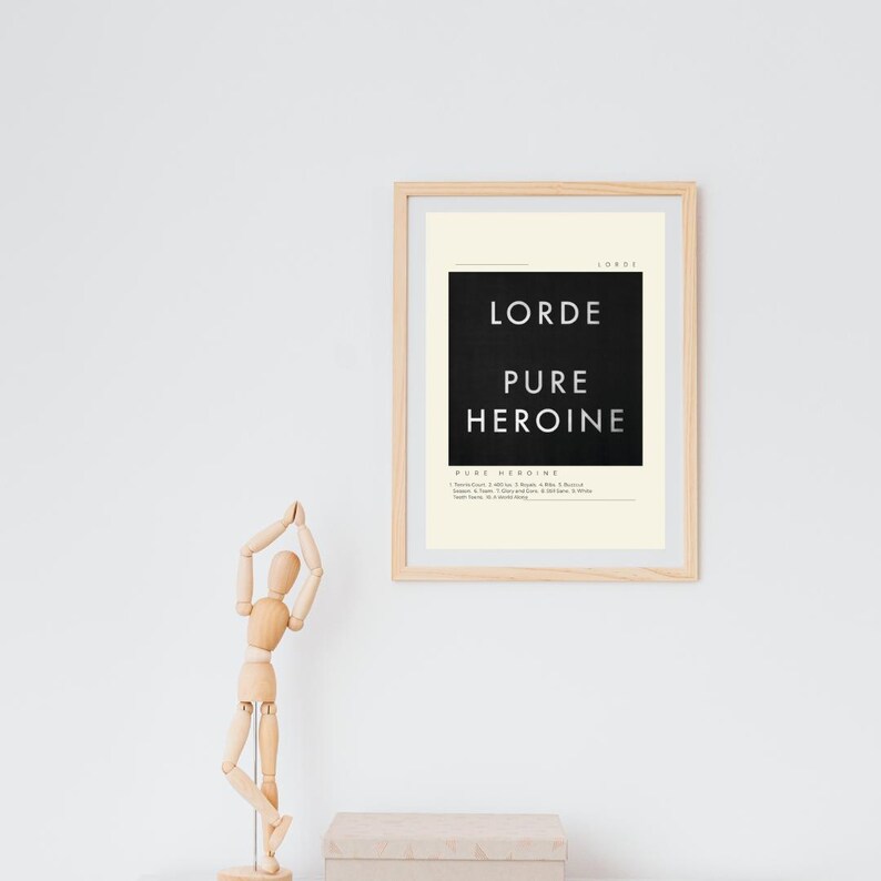 Lorde "pure Heroine" Digital Poster | Lorde Art Print, Lorde Pure Heroine, Lorde Lyrics Print ...