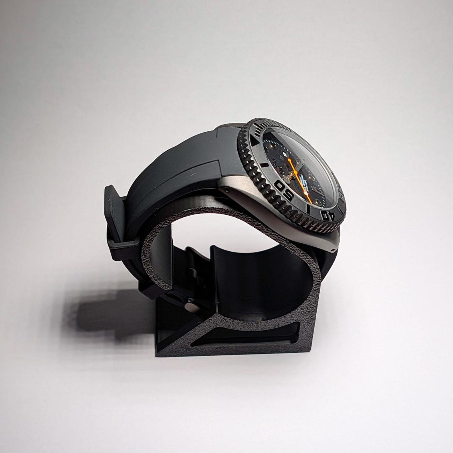 Custom Black Seiko Mod Watch: Stainless Steel Automatic Diver - Etsy