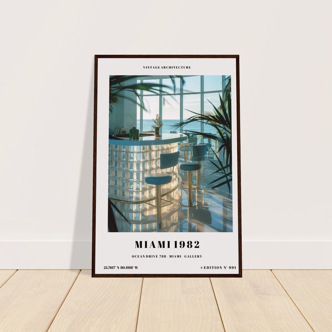 MIAMI 1982 Vintage Architecture - Etsy