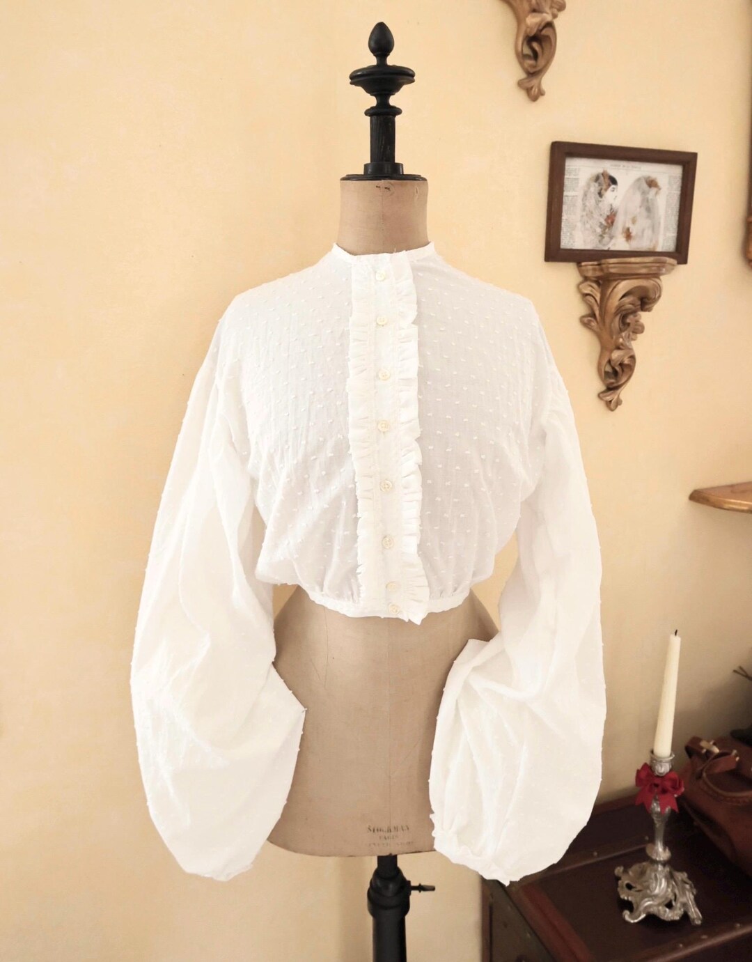 Civil War Blouse Garibaldi 1861 1860s Civil War Napoleon III Victorian ...