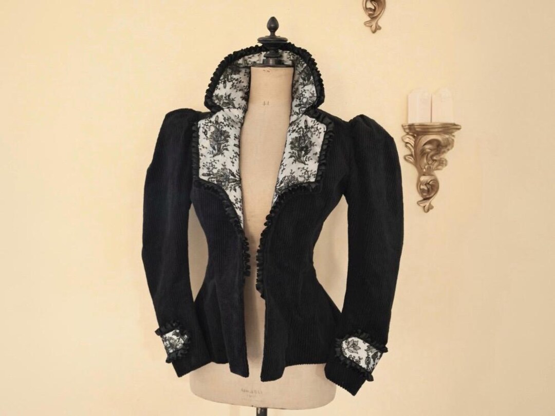 Victorian Jacket Coat Bodice 1890 1900 Historical Gift for Woman Penny ...