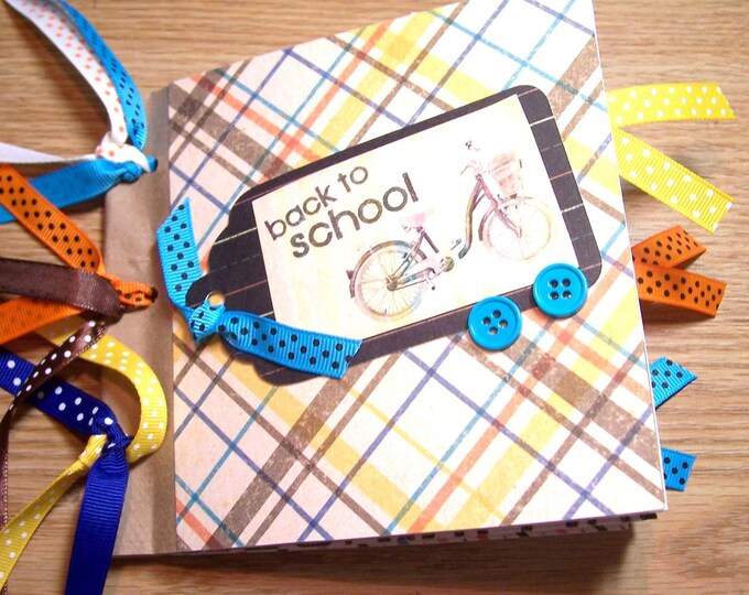Back to School Mini Paper Bag Album Scrapbooking Premade Pages - Etsy