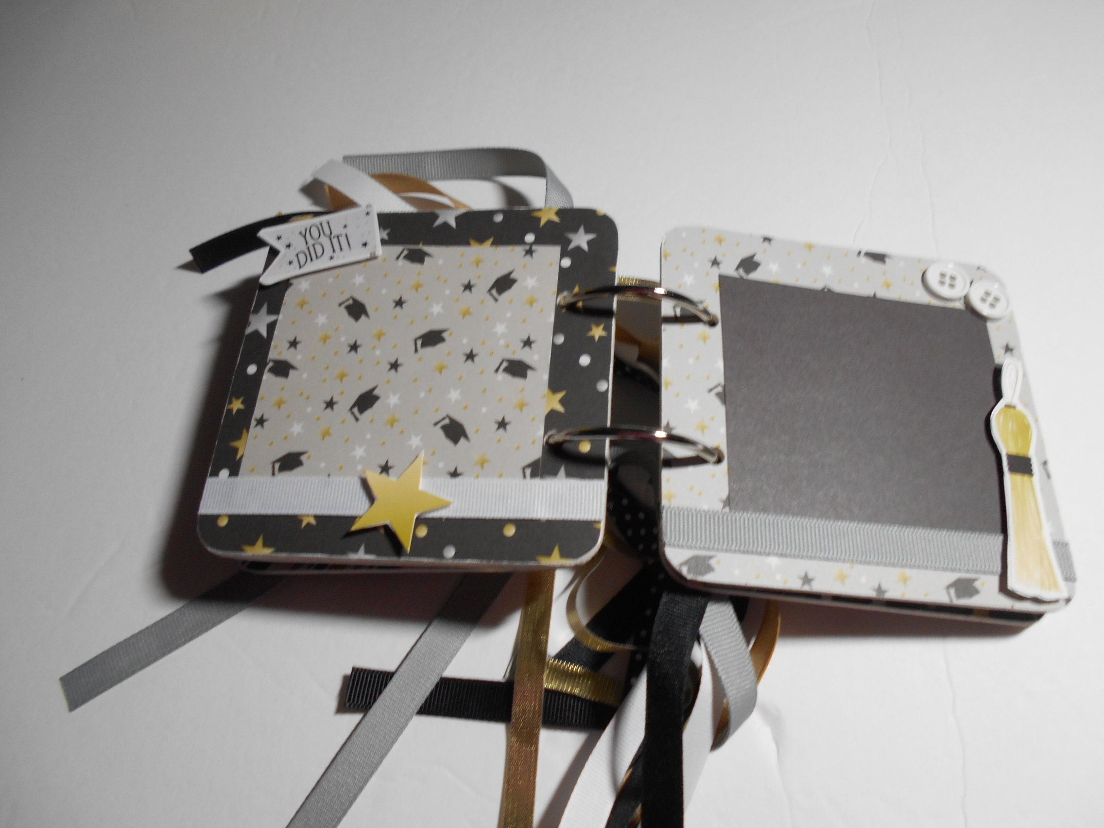 Graduation Mini Album, Graduation Scrapbook, 4x4, Premade Album, Memory ...