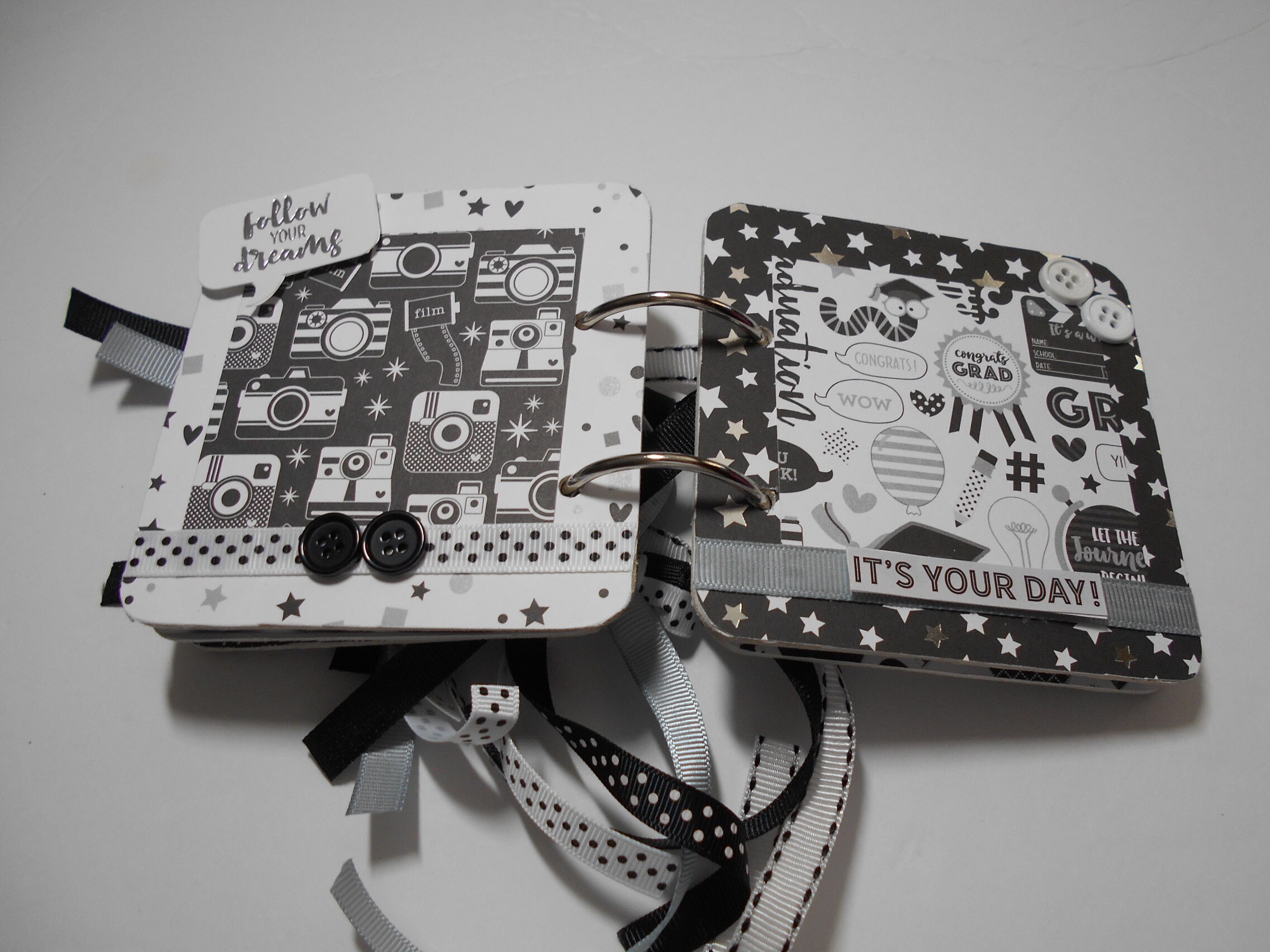 Graduation Mini Album, Graduation Scrapbook, 4x4, Premade Album, Memory ...