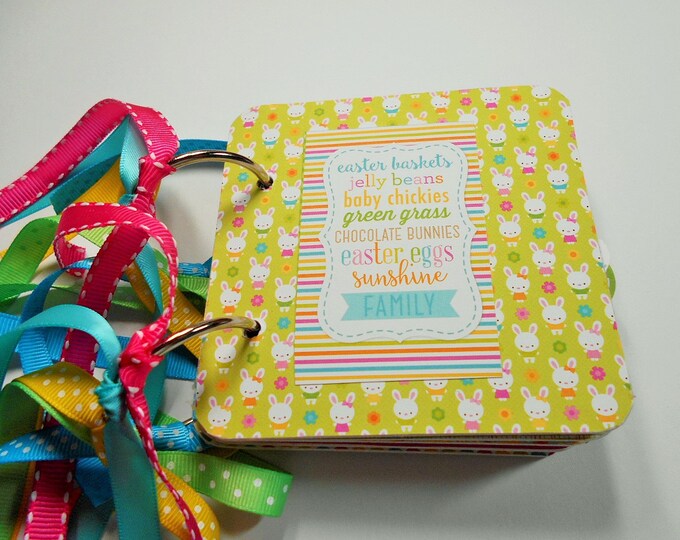 Easter Mini Scrapbook Album Easter Mini Album Easter - Etsy