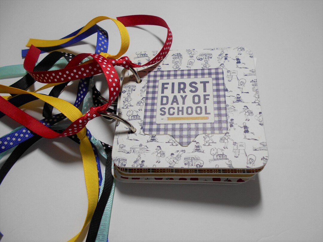 First Day of School Mini Album - Etsy