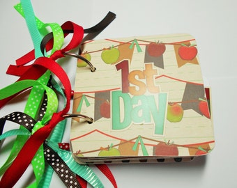 School Days Scrapbook Mini Album, Mini Photo Album, Album, Journal ...