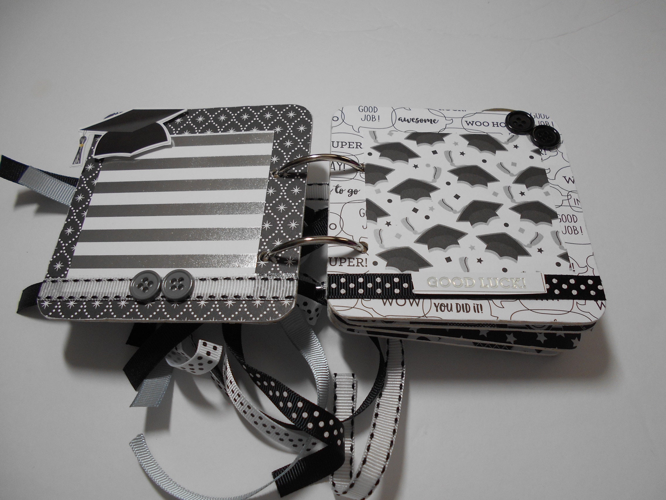 Graduation Mini Album, Graduation Scrapbook, 4x4, Premade Album, Memory ...