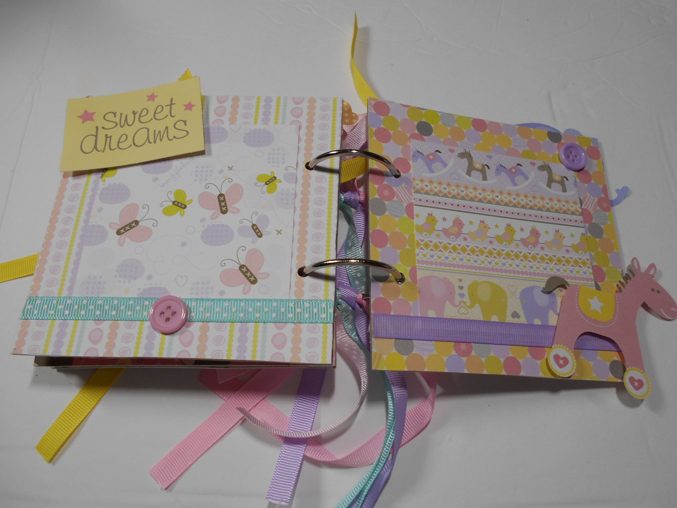Baby Girl Mini Album, Premade Album, Memory Book, Scrapbook, Chipboard ...