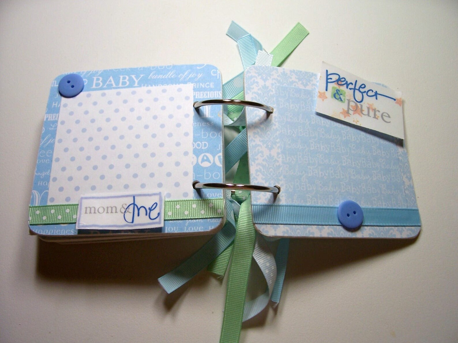 Baby Boy Mini Album, Baby Boy Album, Baby Boy Gift, New Baby Boy ...