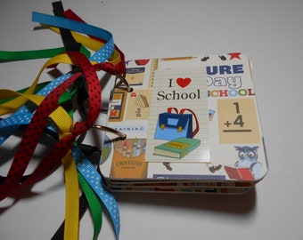 School Days Scrapbook Mini Album, Mini Photo Album, Album, Journal ...