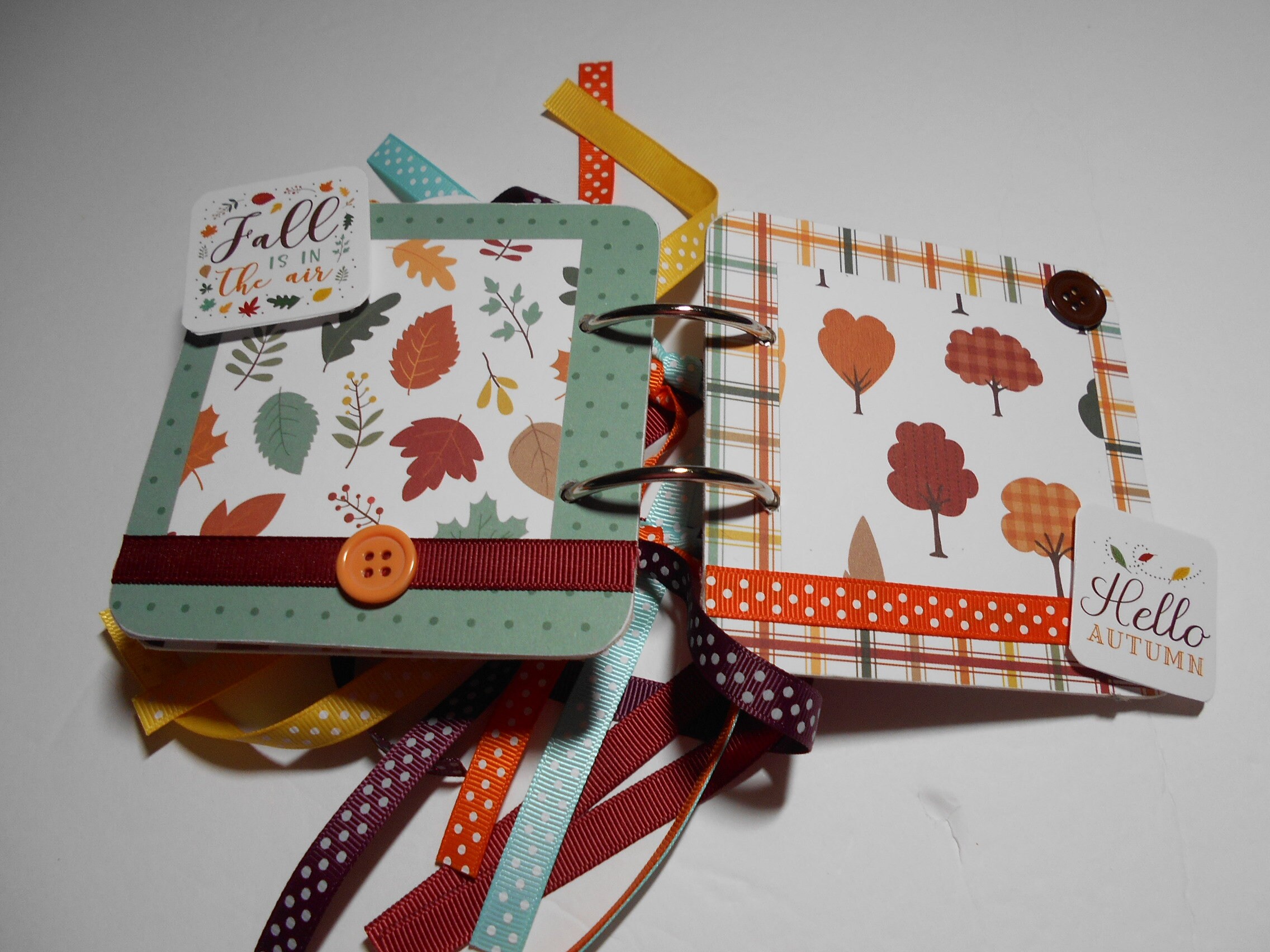 Fall Mini Scrapbook Fall Mini Album Fall Chipboard Album - Etsy