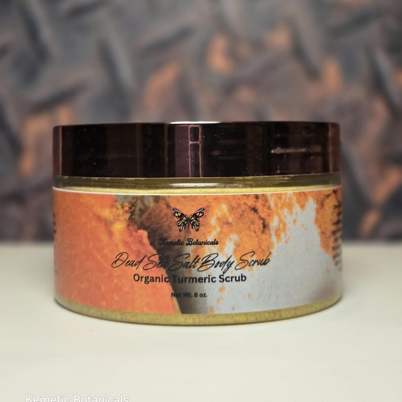 Organic Sugar and Dead Sea Salt Scrub – 9 Oz | Turmeric | Coffee ...