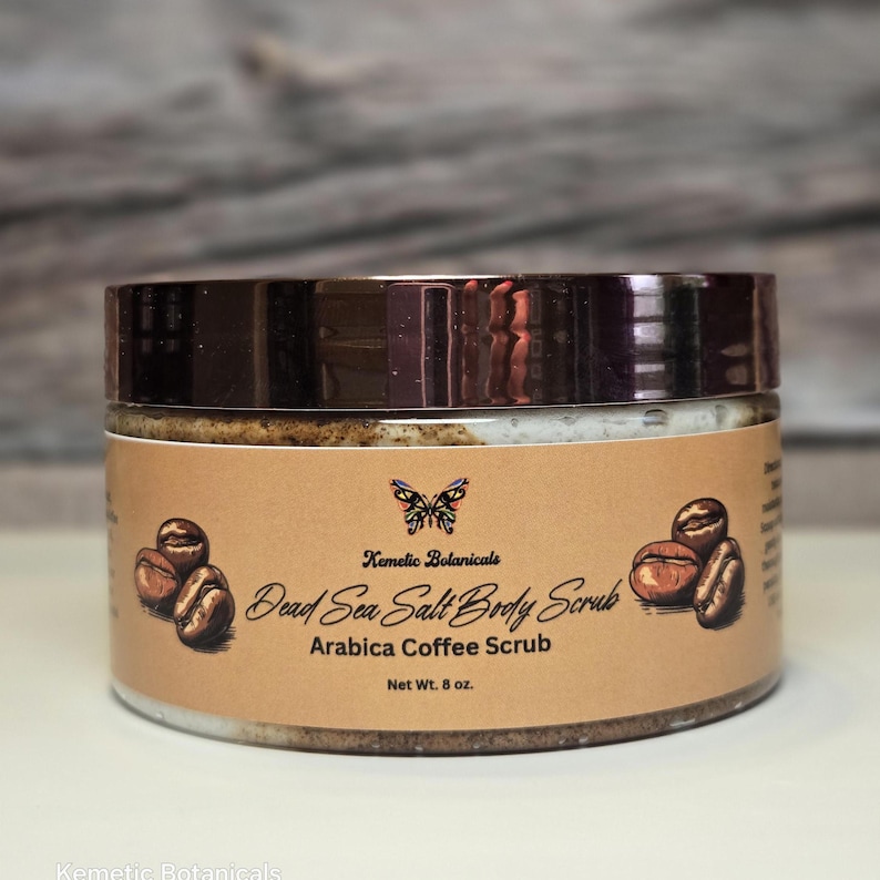 Organic Sugar and Dead Sea Salt Scrub – 9 Oz | Turmeric | Coffee ...