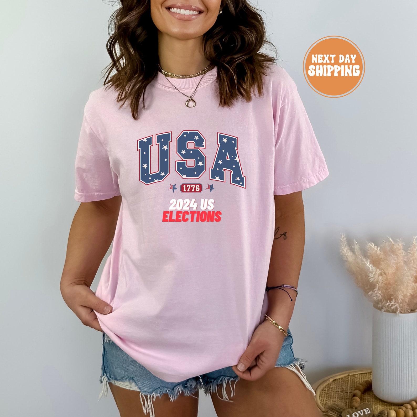 US Election Shirt, USA 1776 Shirt, 4th of July Shirt, Big USA Tshirt ...