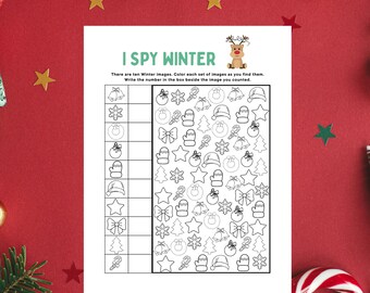 INSTANT DOWNLOAD Winter I Spy Printable Winter Game Printable Winter ...