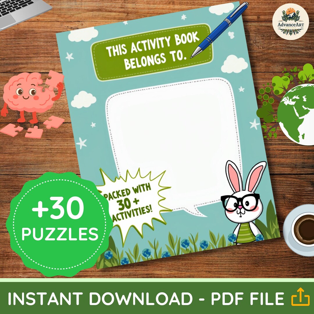 Earth Day Activity Book for Kids | Nature Puzzles, Eco Games (digital ...